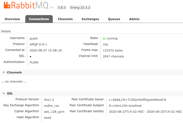 inanzzz | Connecting to RabbitMQ server from Golang with self-signing ...